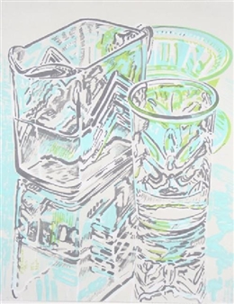 Janet Fish | Four Glasses (1976) | MutualArt