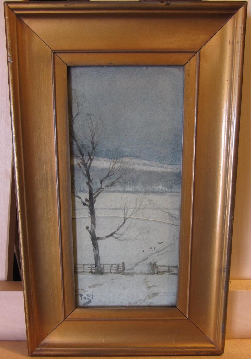 Tom Scott | 4 Works : A Winter Landscape ; Deuchar Bridge, Yarrow ...