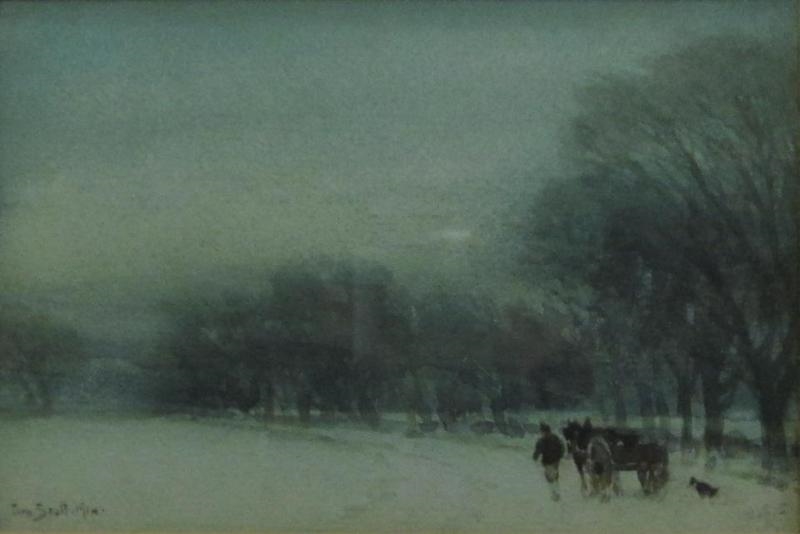 Tom Scott | 4 Works : A Winter Landscape ; Deuchar Bridge, Yarrow ...