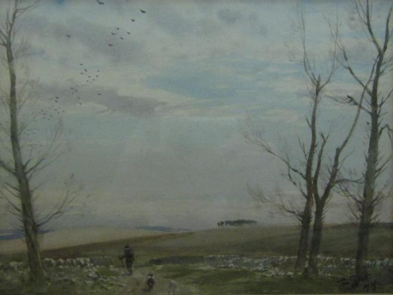 Tom Scott | 4 Works : A Winter Landscape ; Deuchar Bridge, Yarrow ...