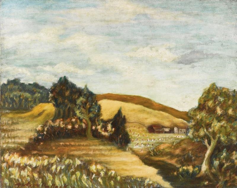 Jackson Pollock | Untitled (Orange Head) (1941) | MutualArt