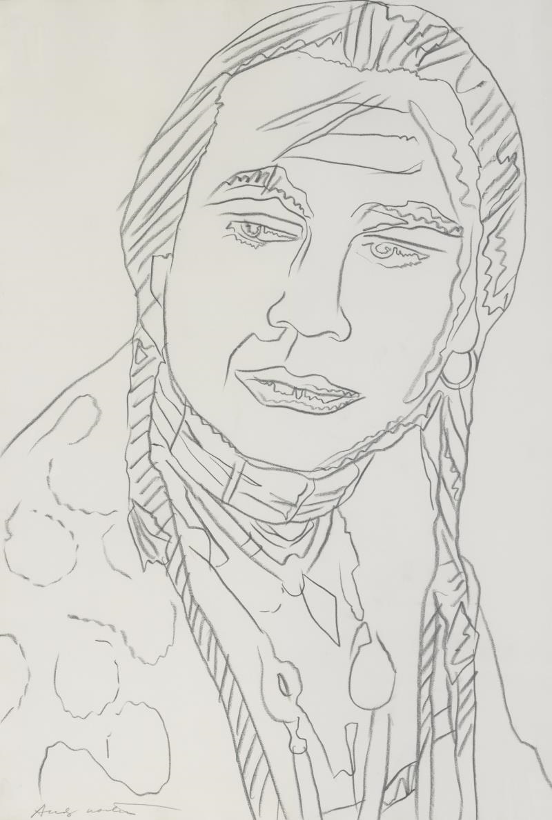 Andy Warhol | PORTRAIT OF RUSSELL MEANS (FROM THE AMERICAN INDIAN ...