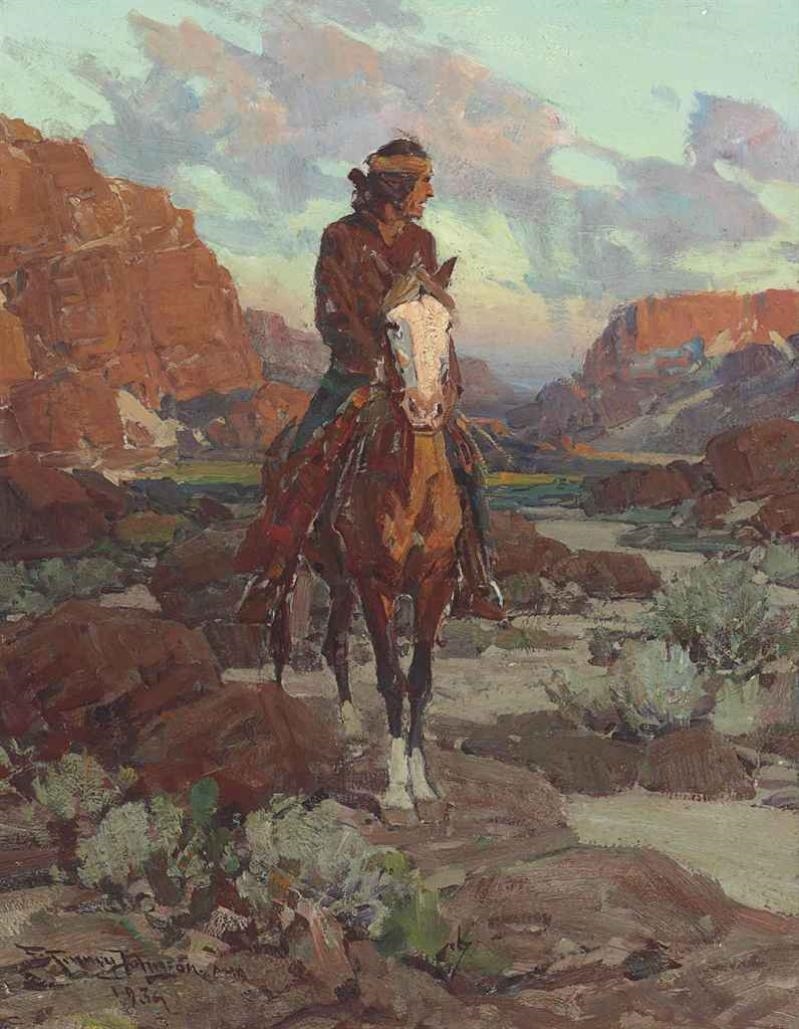 Frank Tenney Johnson | In the Canyon | MutualArt