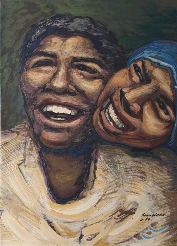David Alfaro Siqueiros | Dos cabezas (1957) | MutualArt