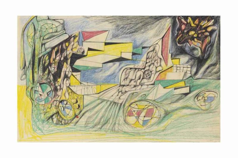 Roberto Matta | Péage de Venus (1967) | MutualArt