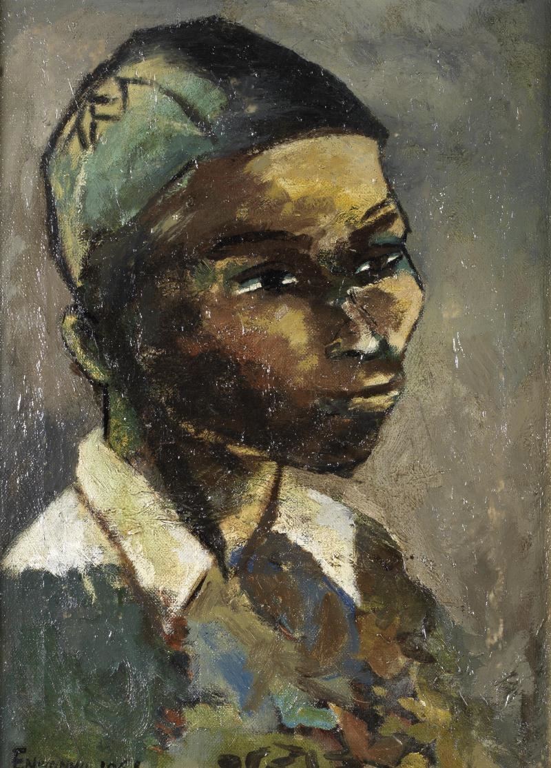 Ben Enwonwu | Portrait of Momodu, Kano (1951) | MutualArt