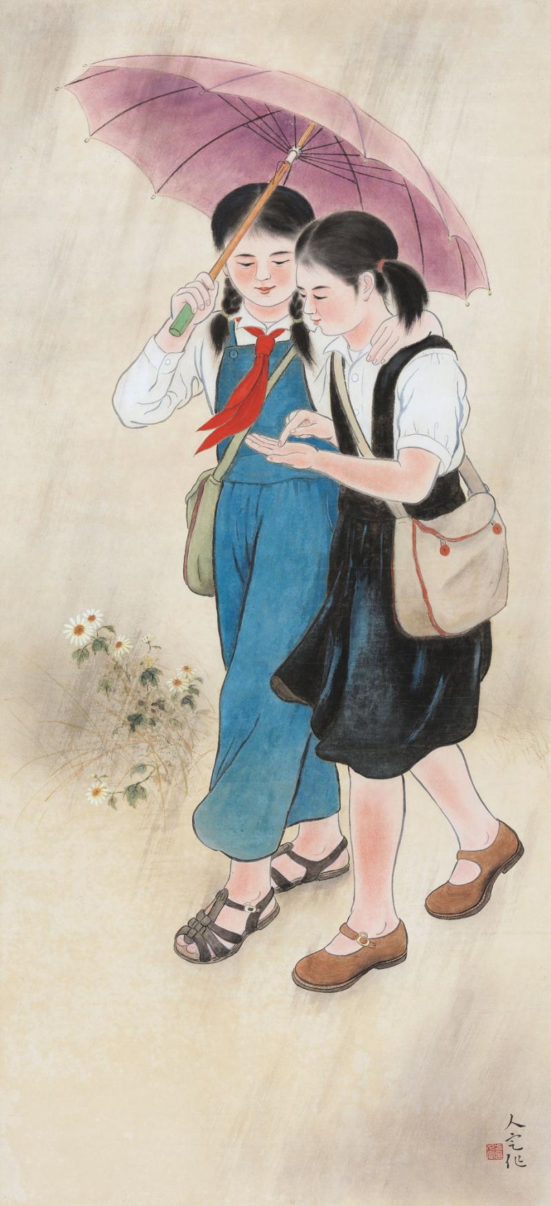Fang Rending | TWO YOUNG GIRLS | MutualArt