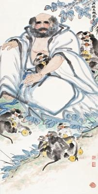 Li Yan | MONK AND MONKEYS | MutualArt