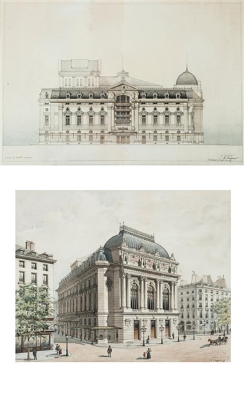 Crépinet Alphonse-Nicolas | Ensemble de six dessins pour la ...