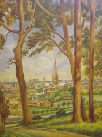 William Ewart Plumstead | A View of Norwich (1952) | MutualArt