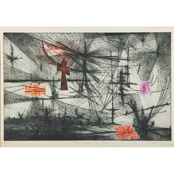 Gabor Peterdi | The Vision of Fear (1953) | MutualArt