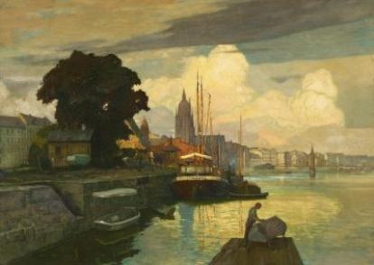 Max Frey | Shipyard on the Main by Frankfurt | MutualArt