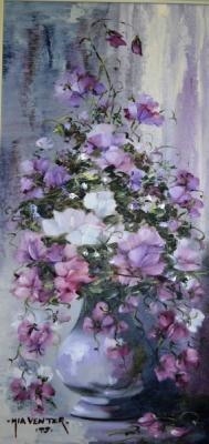 Mia Venter | STILL LIFE OF FLOWERS IN VASE | MutualArt