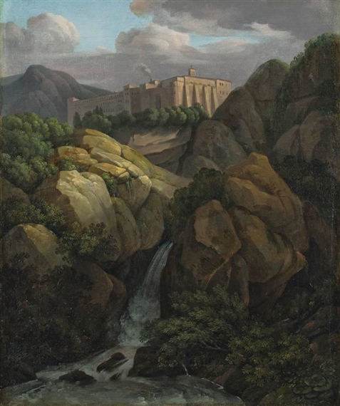 Jacob Wilhelm Mechau | DAS KLOSTER SANTA SCHOLASTICA BEI SUBIACO (Circa ...