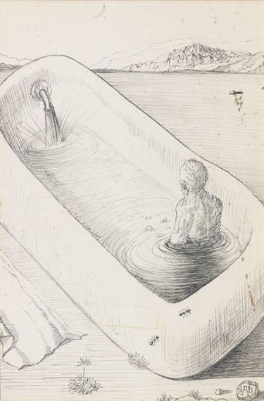 Salvador Dalí | BATHROOM SOLILOQUIES (1948) | MutualArt