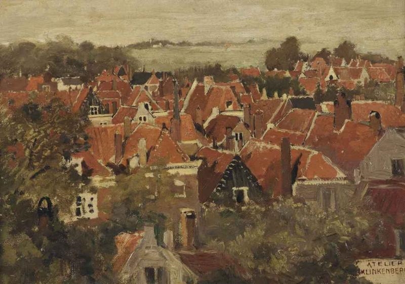 Johannes Christiaan Karel Klinkenberg | A view of a Dutch town | MutualArt
