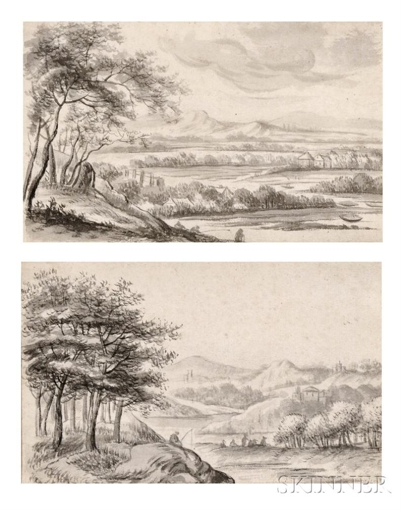 Jan van der Merwe | Pair of Panoramic River Landscapes | MutualArt
