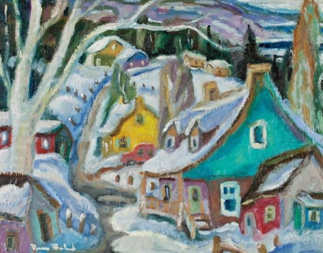 Pierre Bedard | Quebec Village in Winter | MutualArt
