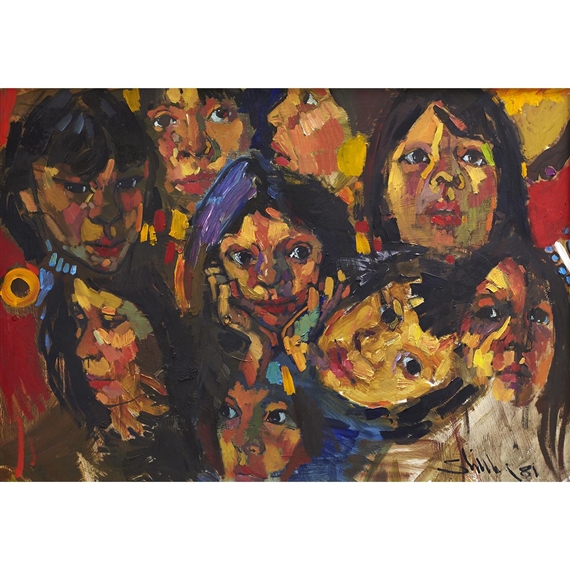 Arthur Shilling | NINE HEADS (1981) | MutualArt