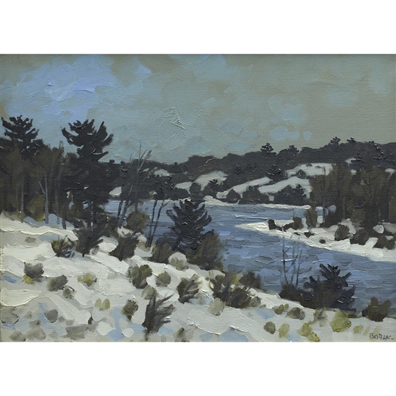 Bruno Joseph Bobak | WINTER LANDSCAPE | MutualArt