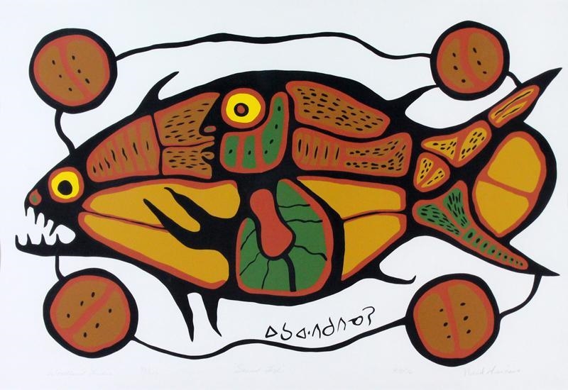 Norval Morrisseau | SACRED FISH (1976) | MutualArt