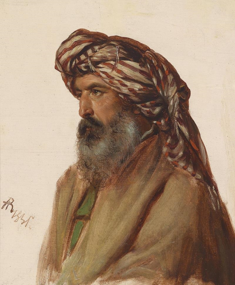 August Riedel | Portrait of a Bedouin | MutualArt