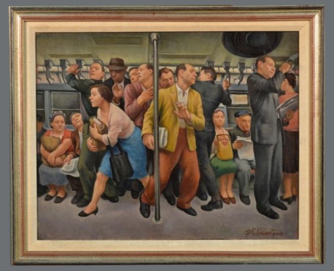 Daniel Ralph Celentano | Subway Scene (Circa 1934) | MutualArt