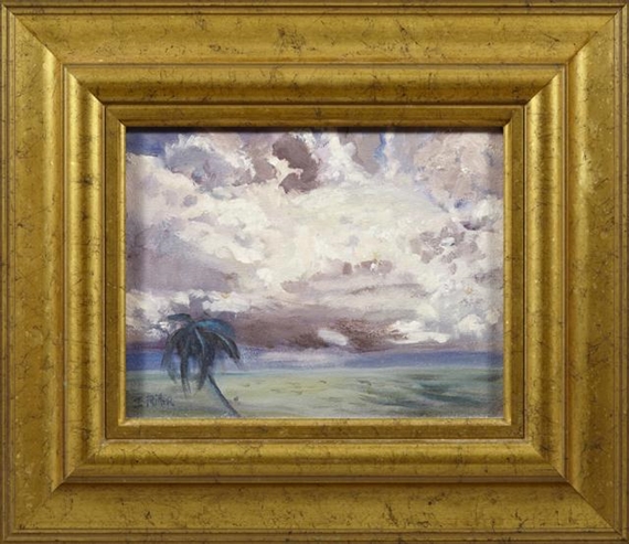 L. Ritter | Stormy Beach Scene | MutualArt