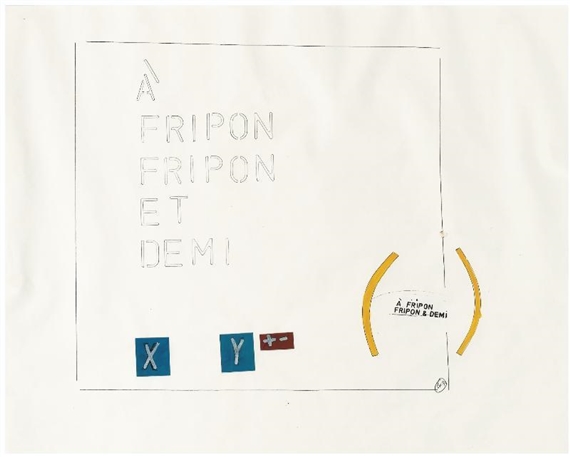 Lawrence Weiner | A Fripon Fripon et Demi (1991) | MutualArt