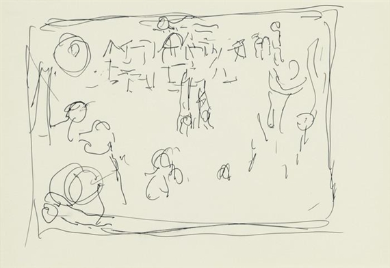 Marc Chagall | Untitled, from the sketchbook La Reine de Saba (1970 ...