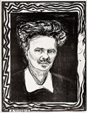 Edvard Munch | August Strindberg (1896) | MutualArt