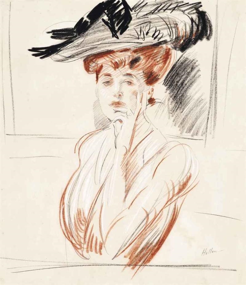 Paul César Helleu | The drawing lesson | MutualArt