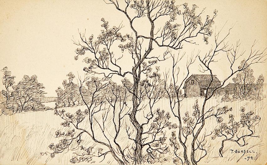 Thure Sundell | Mansardikattoinen talo (1892) | MutualArt