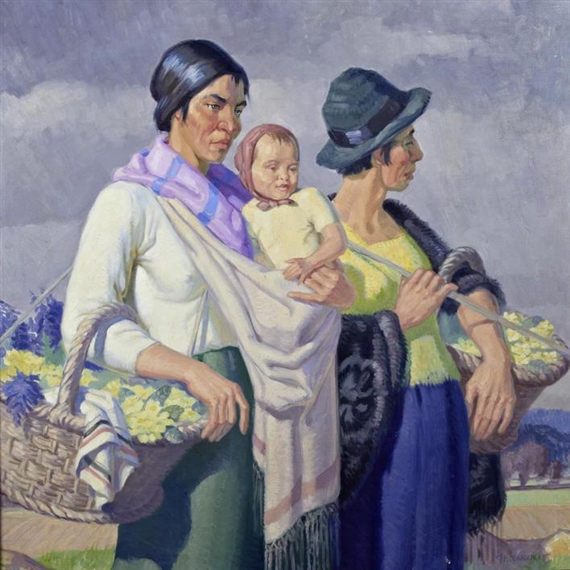 Harold Dearden | 'Gypsy Primrose Sellers' | MutualArt