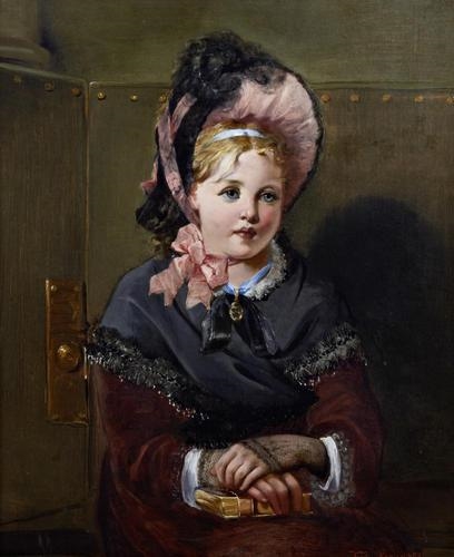 Kate Gray | Young girl in her sunday best (1881) | MutualArt