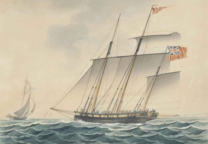 Montardier | A British armed lugger in French waters (1815) | MutualArt