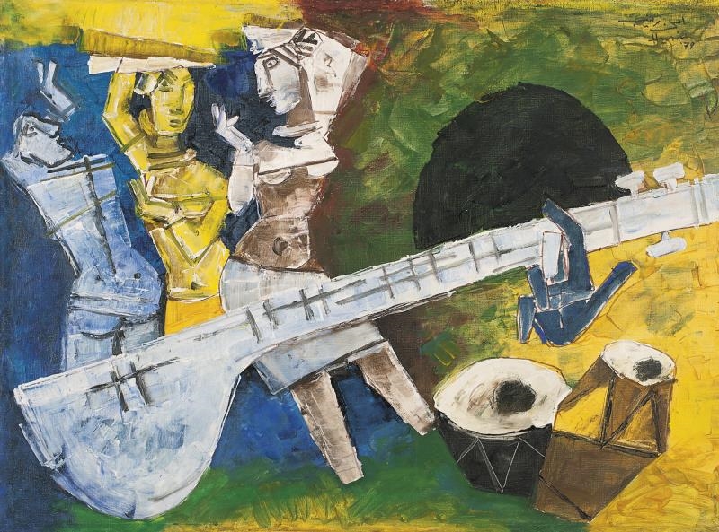 Maqbool Fida Husain | Untitled (Circa 1985) | MutualArt