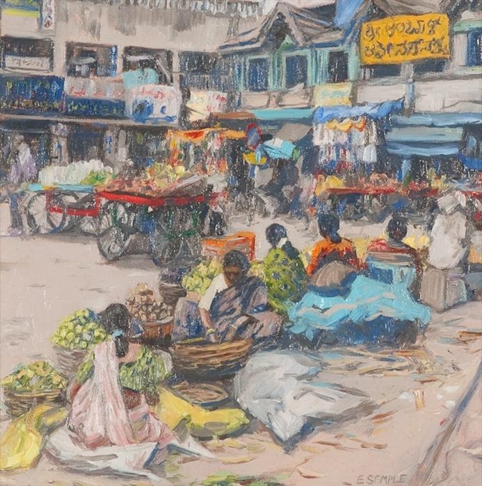 Emma Semple | MARKET SCENE, MYSORE | MutualArt