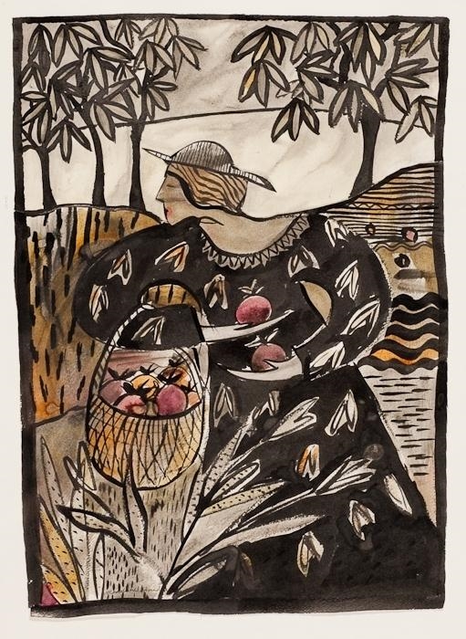 Madeleine Hand | GATHERING APPLES | MutualArt