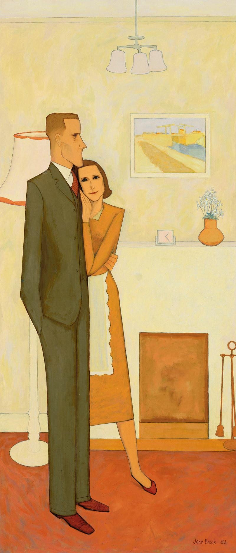 John Brack | The breakfast table (1958) | MutualArt
