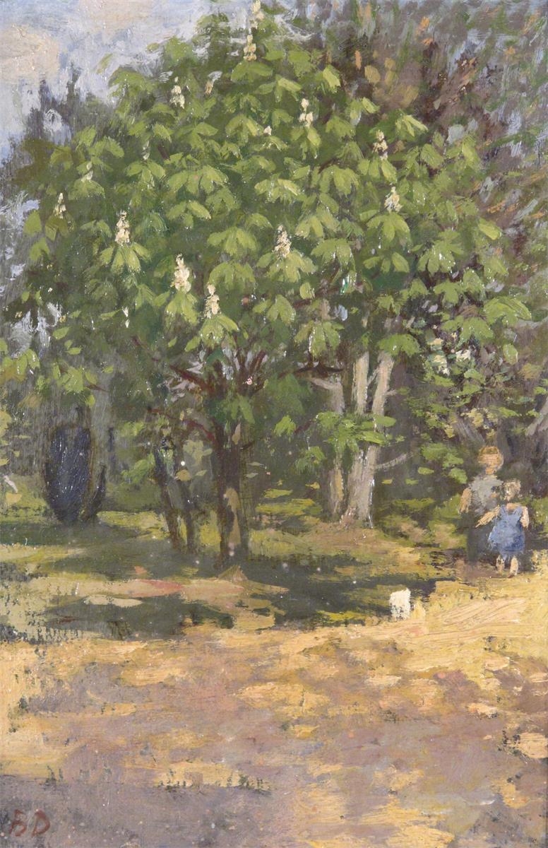 Bernard Dunstan | Chestnut trees in Richmond Park | MutualArt