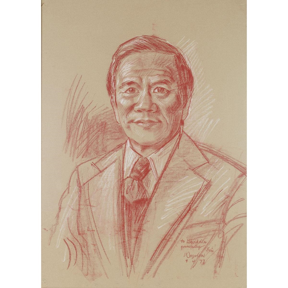 Eric Wesselow | Portrait of Mr. David Lin (1977) | MutualArt
