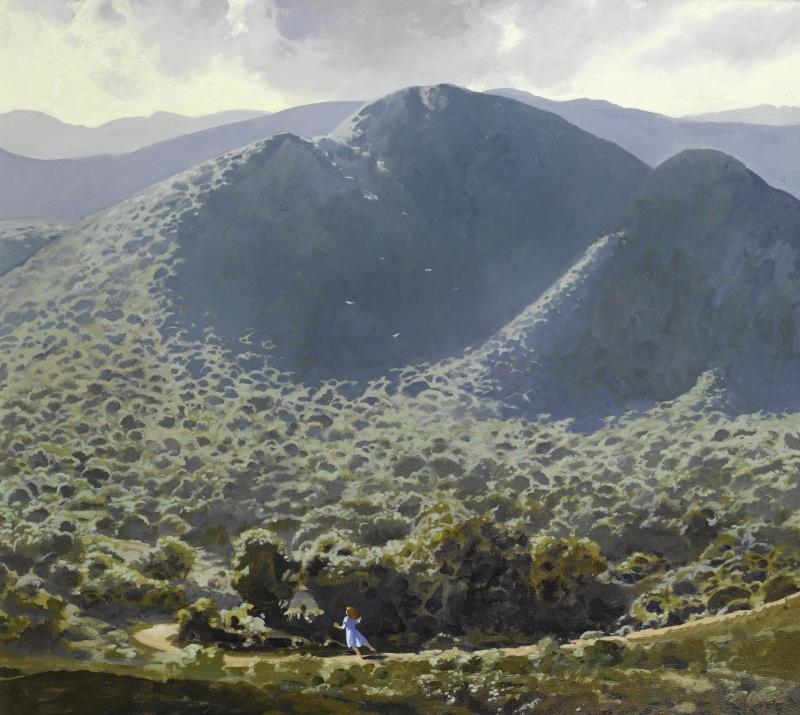 Neil Rodger | Zuurberg landscape with child (1999) | MutualArt