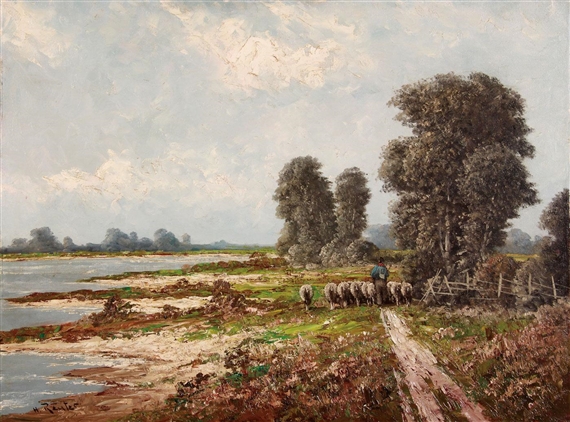 Helmut Reuter | Sheep Herding Scene | MutualArt