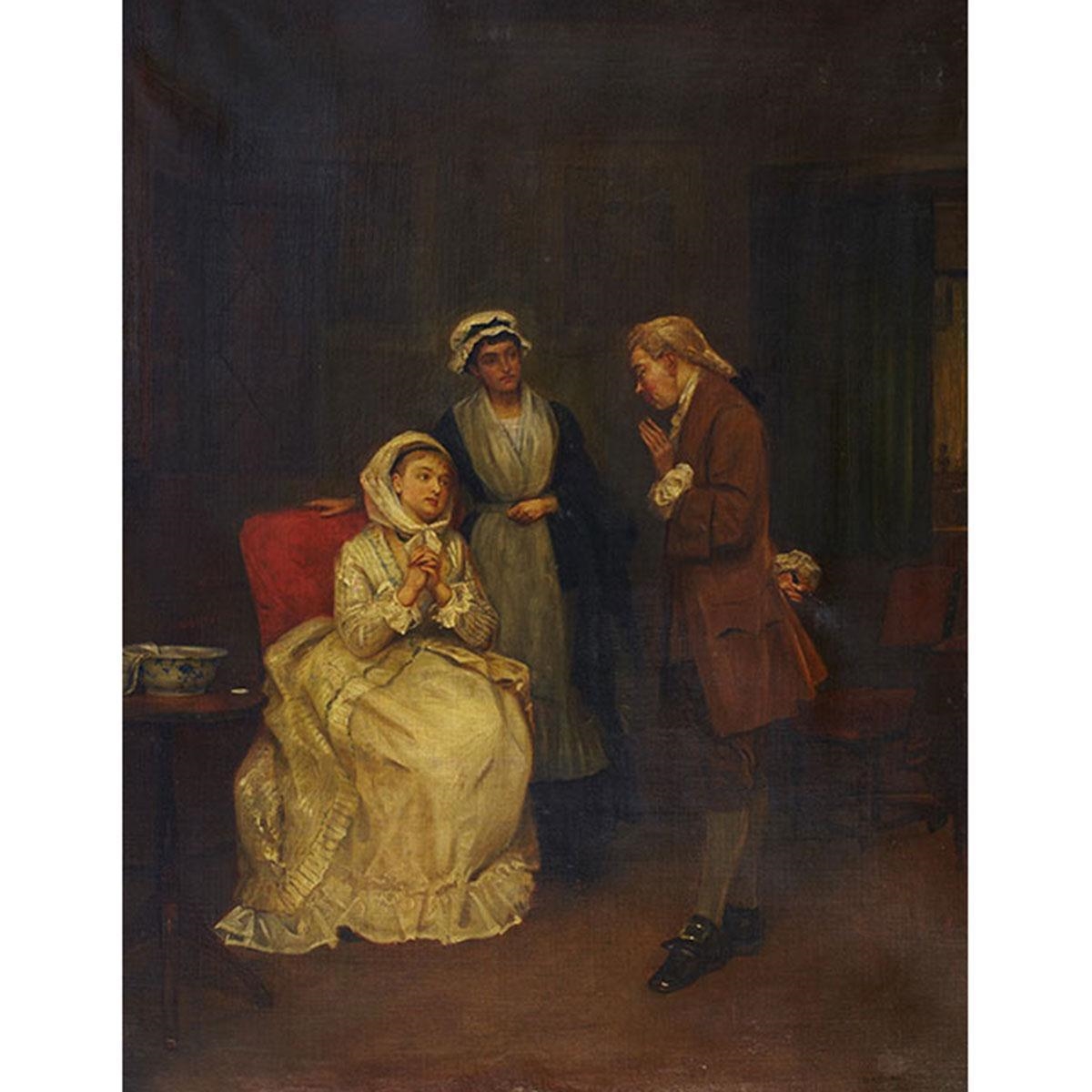 George Adolphus Storey | Portrait of Miss Georgina Storey, small three ...