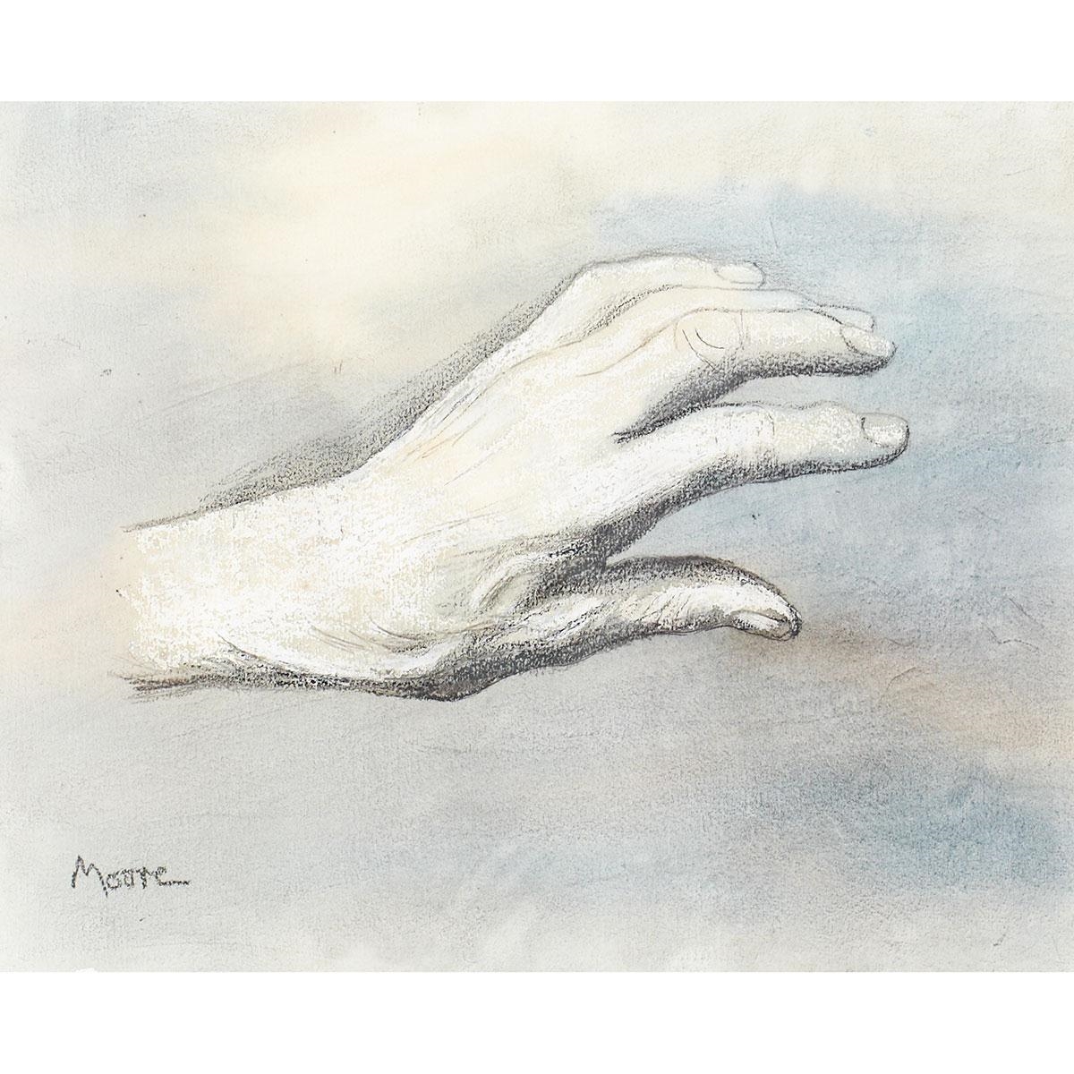 Henry Moore | THE ARTIST'S LEFT HAND (1981) | MutualArt