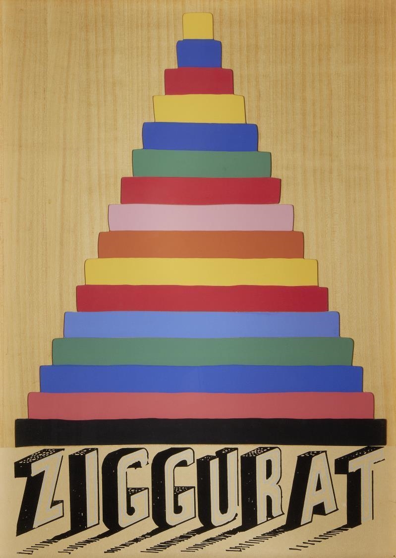Joe Tilson | Ziggurat (1975) | MutualArt