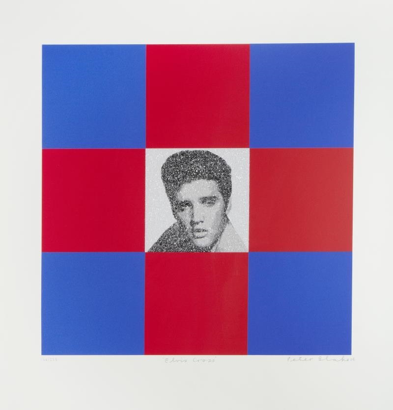 Peter Blake | Elvis Cross (2008) | MutualArt