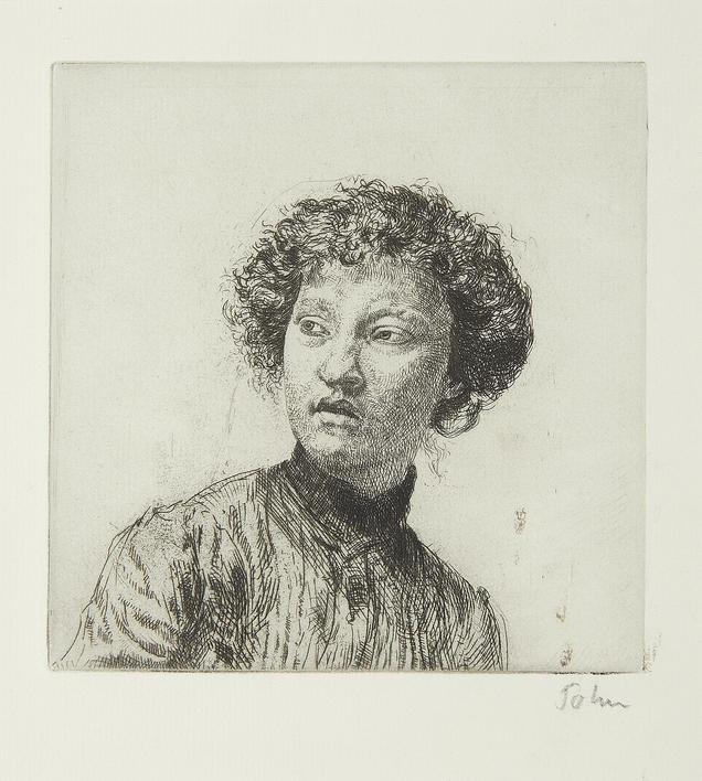 Augustus Edwin John | The Serving Maid (Campbell Dodgson 41) (1919 ...