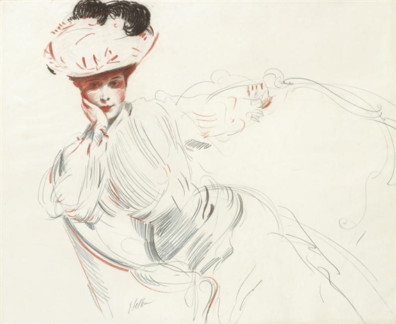 Paul César Helleu | Portrait of Madame Helleu | MutualArt